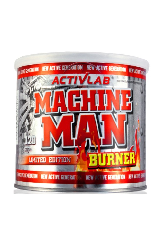 Machine Man Burner 120kaps. - Budujmase.pl sklep z odżywkami i suplementami