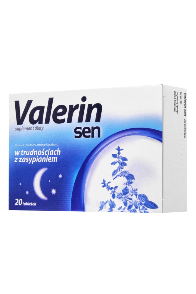 Valerin Sen 20tab. - Budujmase.pl sklep z odżywkami i suplementami