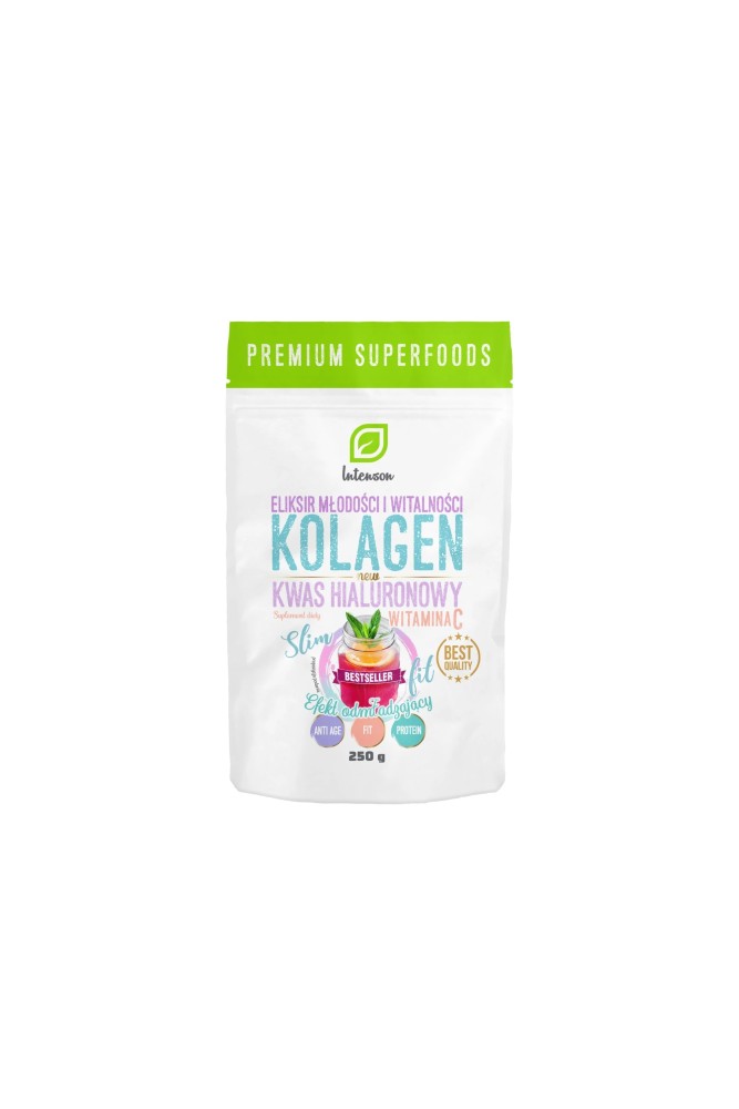 Kolagen + Witamina C + Kwas Hialuronowy 250g - Budujmase.pl sklep z ...
