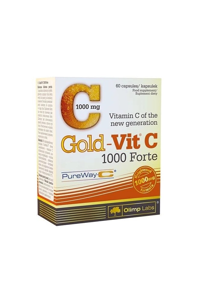 Gold-Vit C 1000 Forte - witamina C PureWay-C - 60kaps. - Budujmase.pl ...