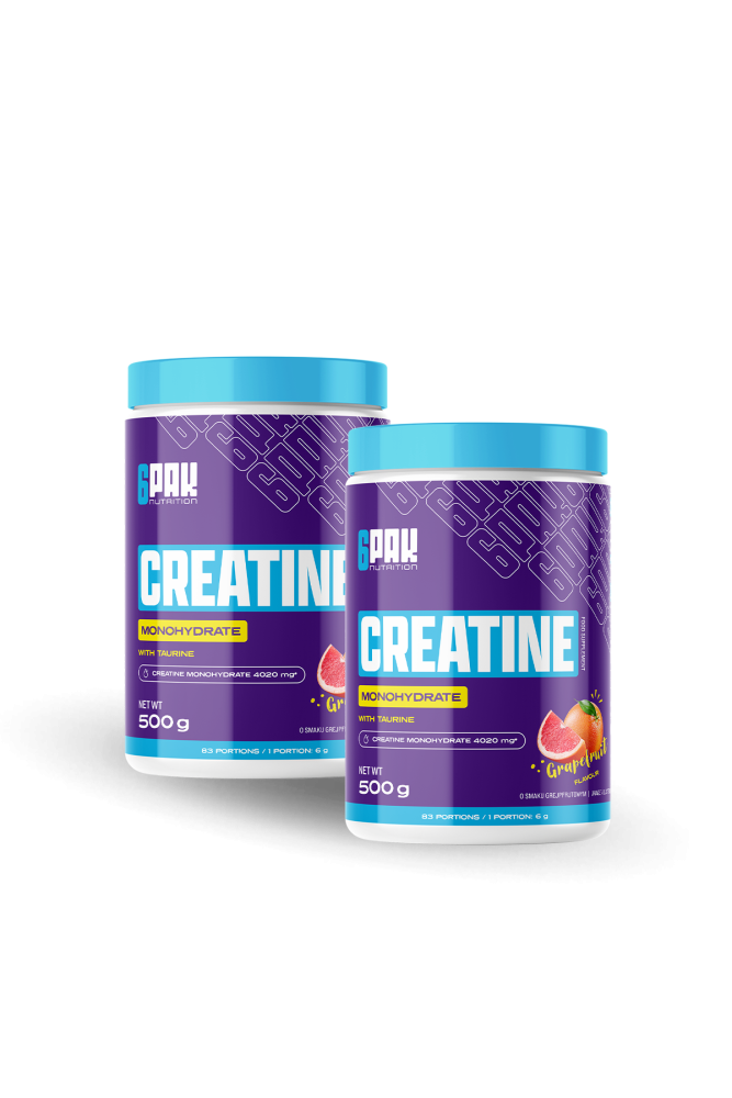 6Pak Creatine Monohydrate 500g + 500g dwupak - Budujmase.pl sklep z ...