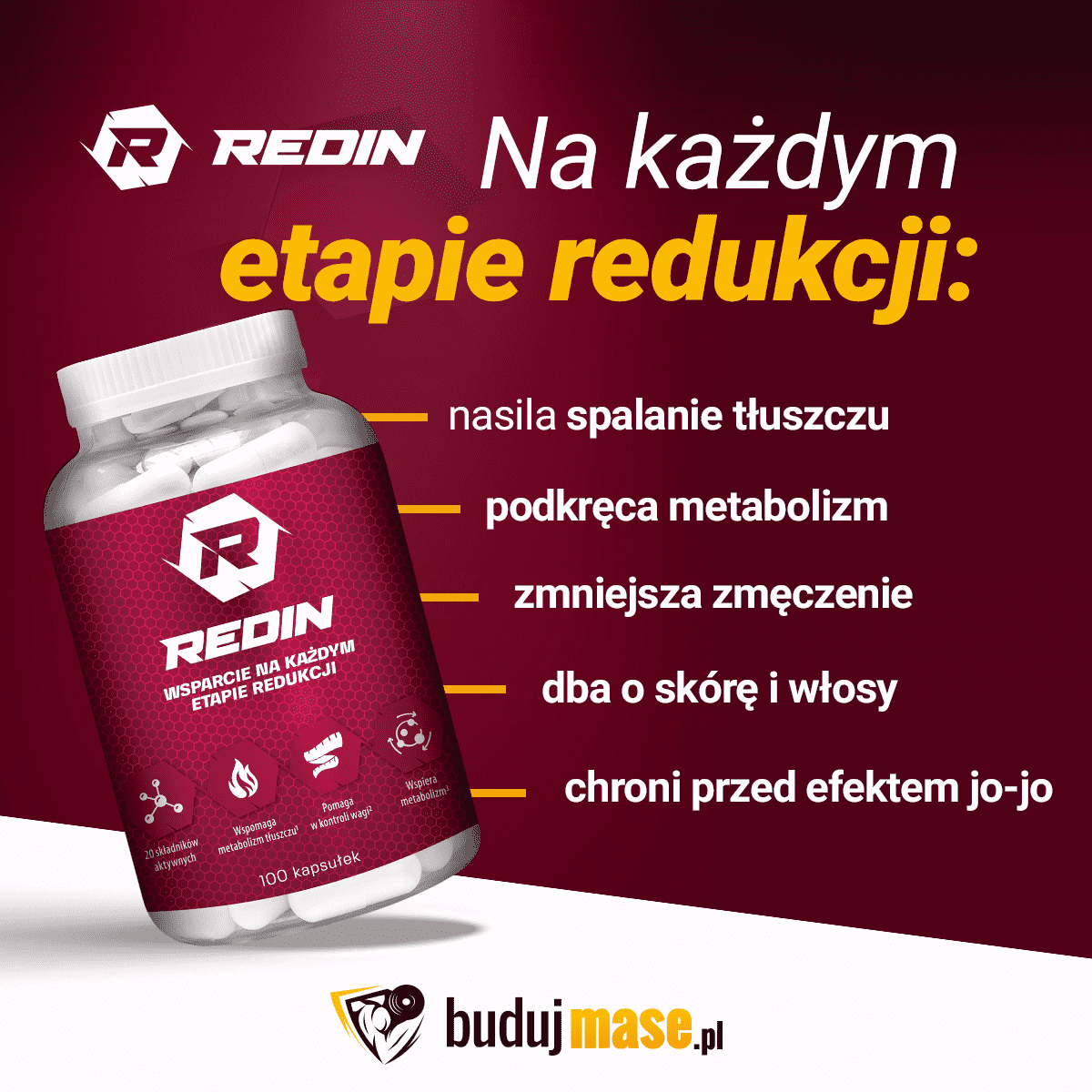 Redin - spal tłuszcz bezpowrotnie! - BudujMase.pl