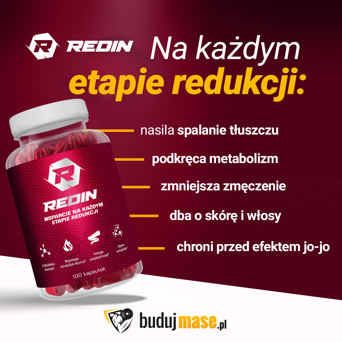 Redin - spal tłuszcz bezpowrotnie! - BudujMase.pl