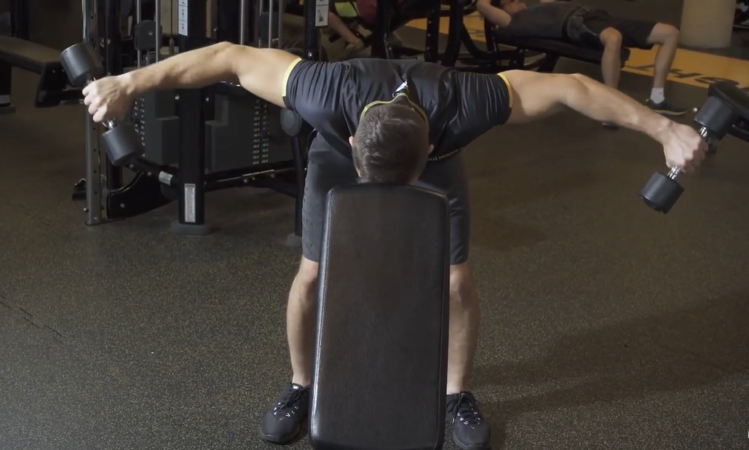 Unoszenie ramion z hantlami na bok - BudujMase.pl